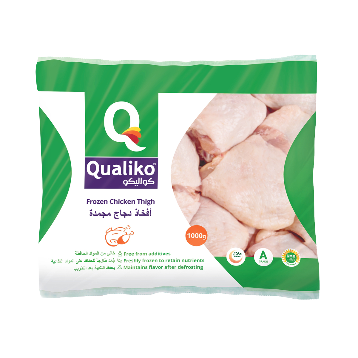 Chicken Thigh - Qualiko. Frozen chicken meat
